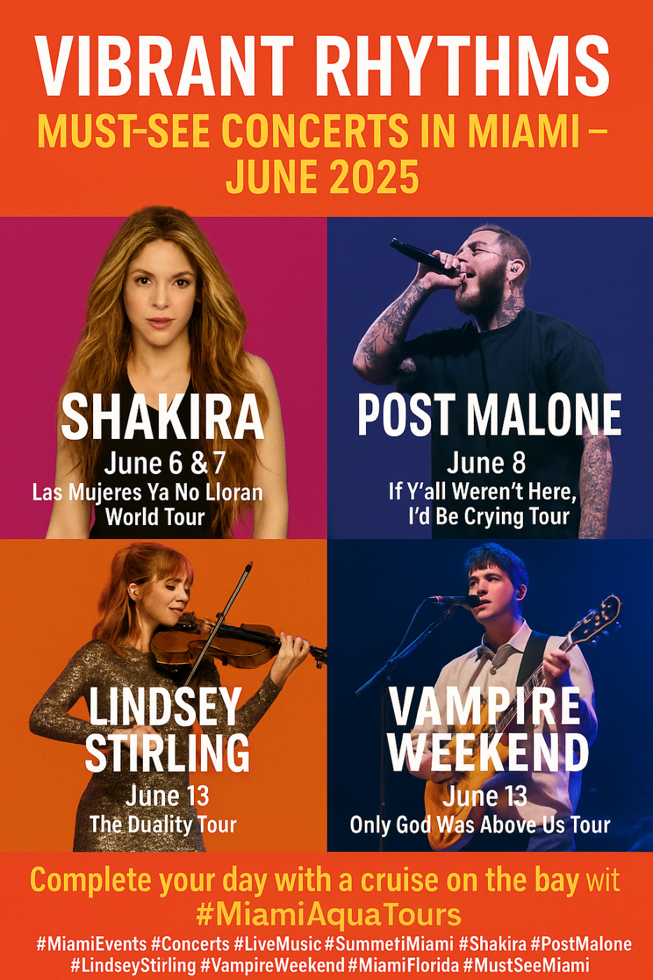 🎶 Summer Beats: Must-See Concerts In Miami – June 2025 | Miami Aqua Tours